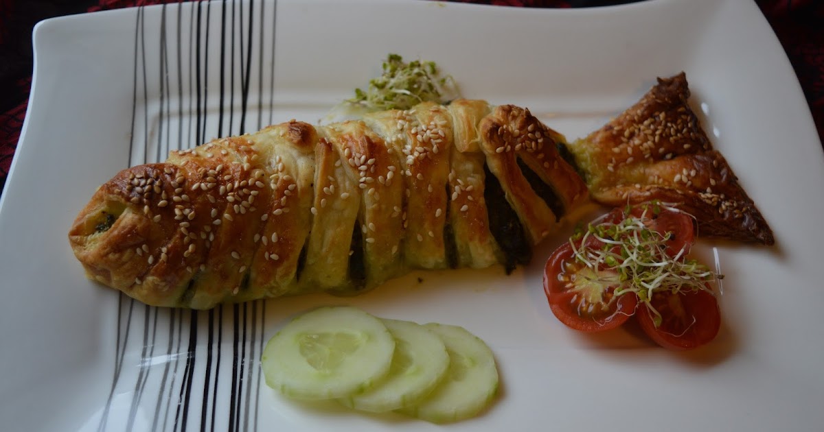 Polędwica z mintaja na szpinaku we francuskim cieście