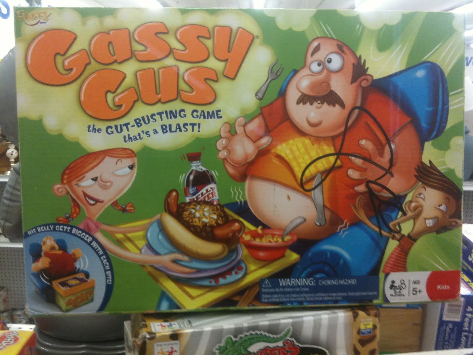 step off george: Gassy Gus Board Game