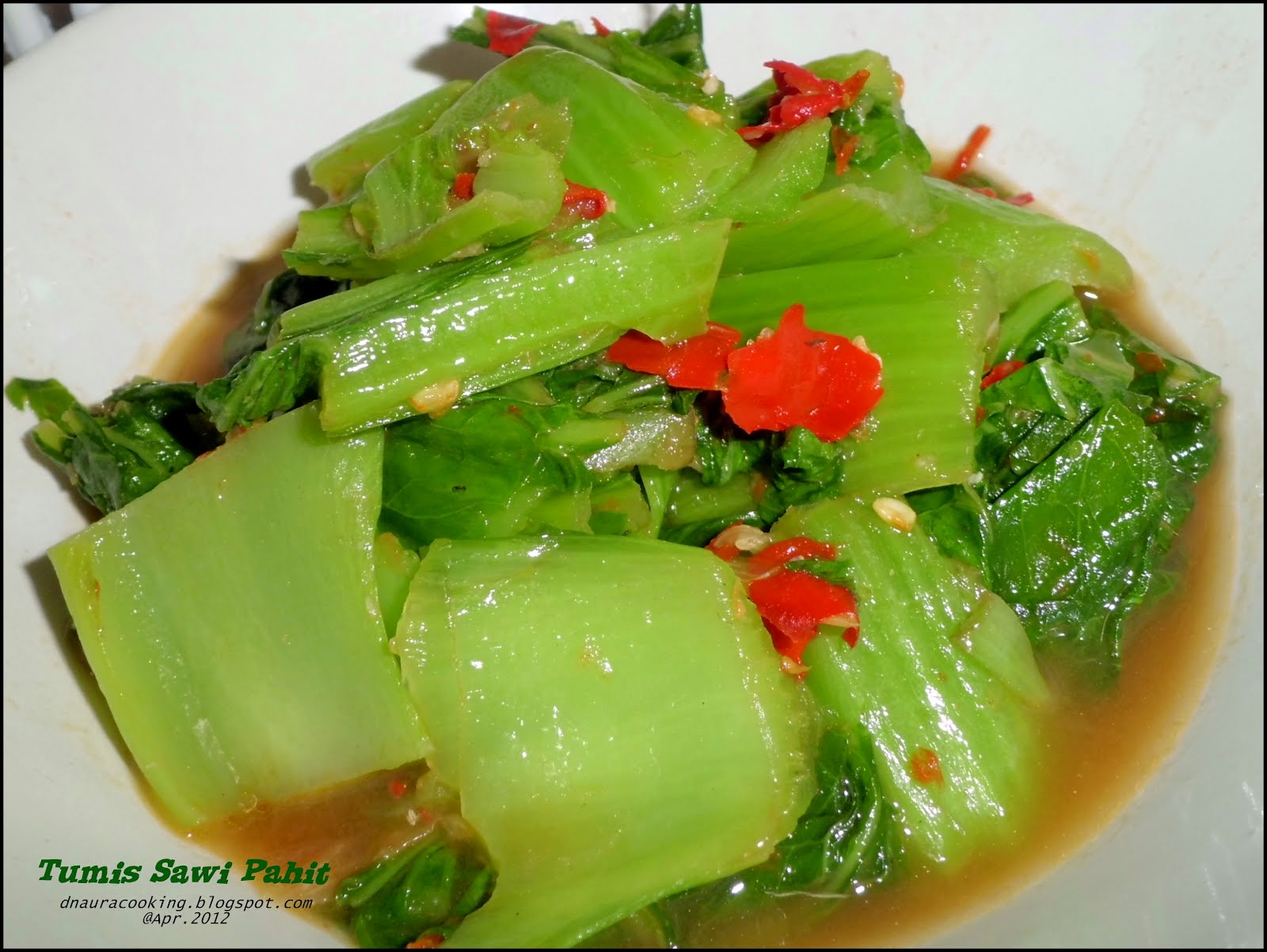 D'naura Natural Cooking: Tumis Sawi Pahit