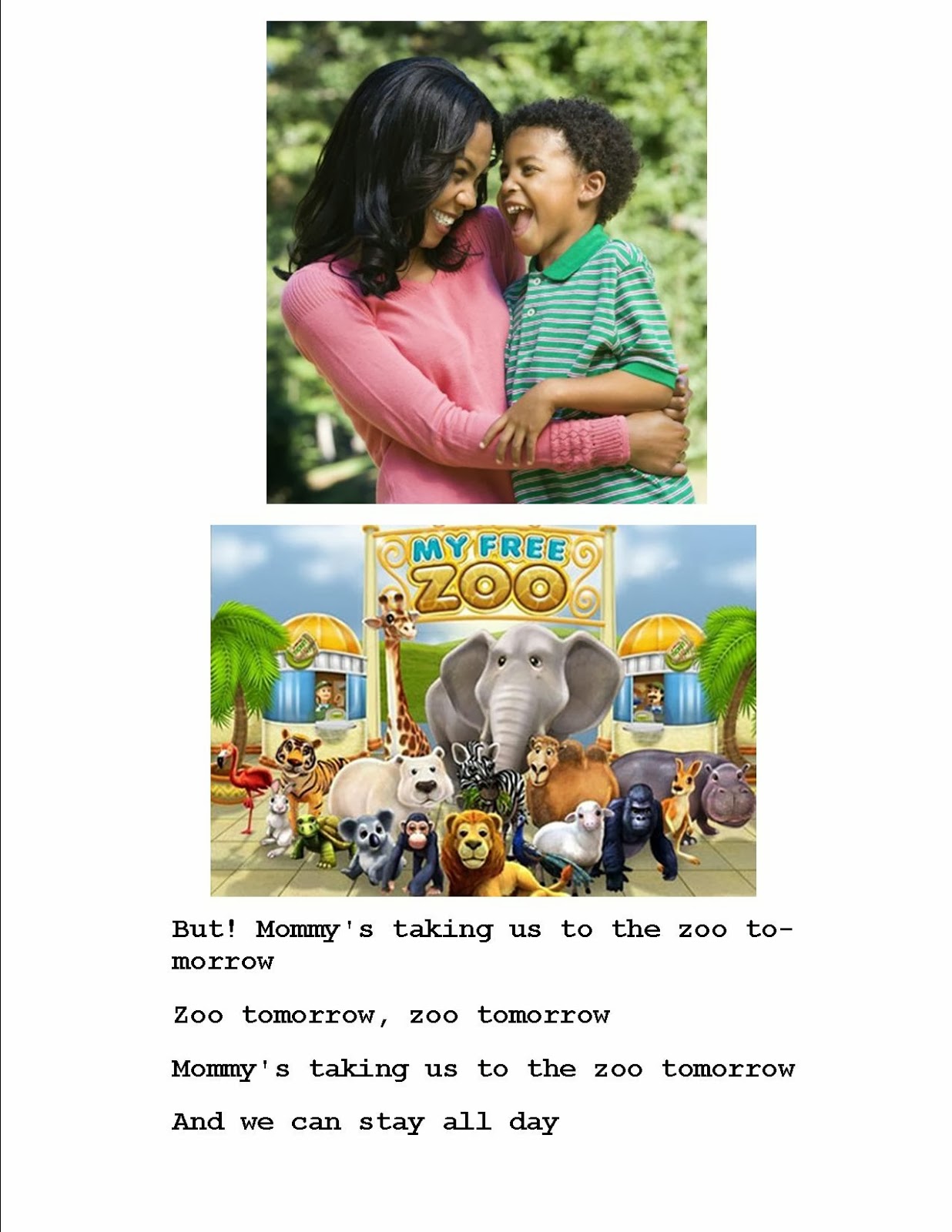 Speech-LanguageTherapySessions: Going to the Zoo