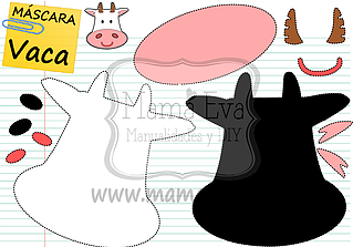 Molde de Vaca em eva -Baixe grátis - Feltro e moldes para artesanato