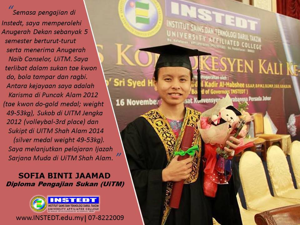 caring is loving: Pelajar - Pelajar INSTEDT yang berjaya