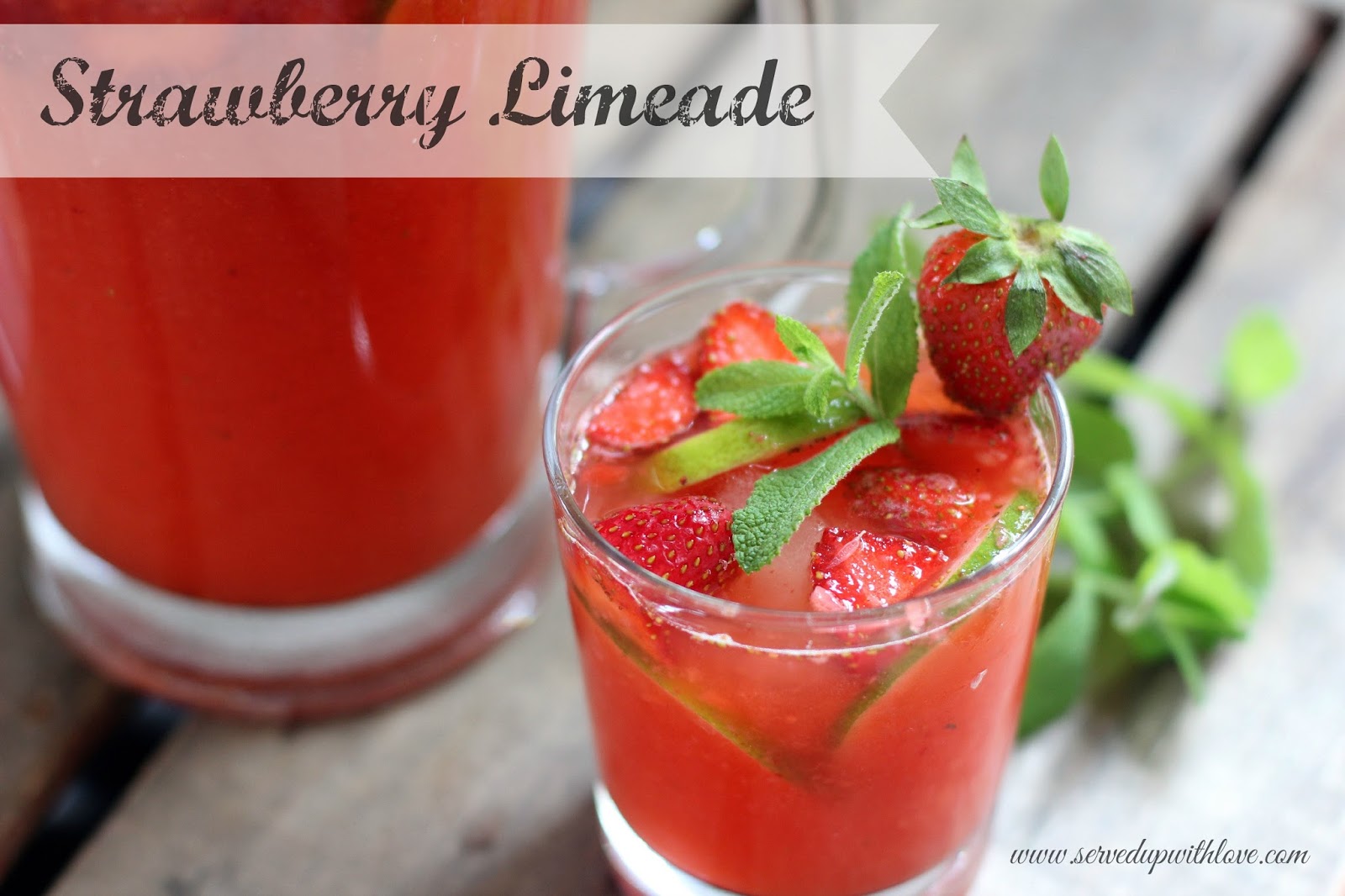Served Up With Love: Fresh Strawberry Lemonade