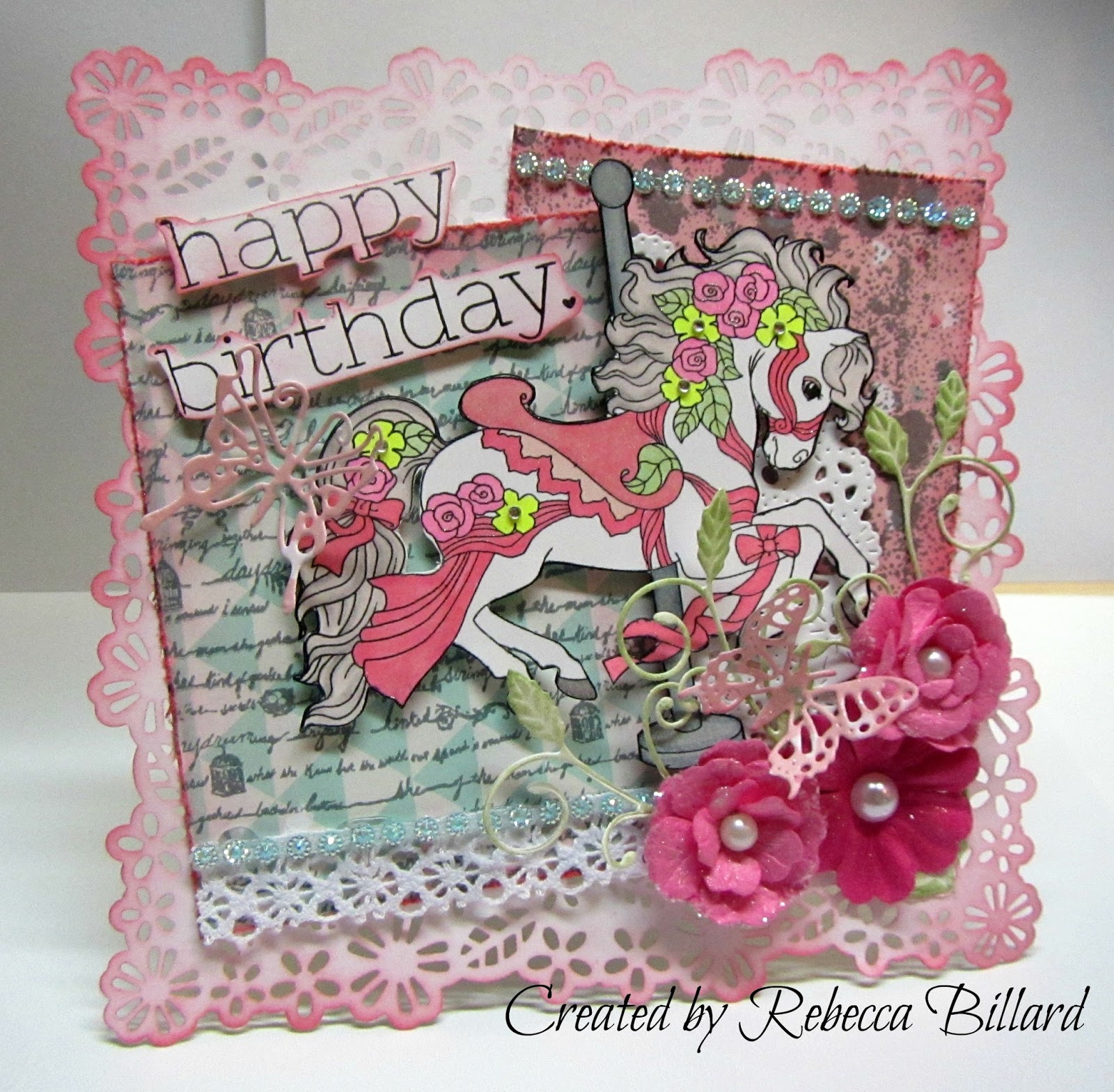 Rebecca from The Rock Crafty Corner: Whimsy Birthday Card