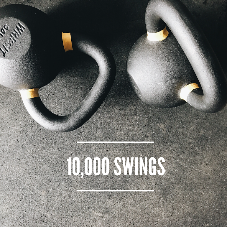 Barbell in the Kitchen: 10,000 Kettlebell Swings | May Challenge