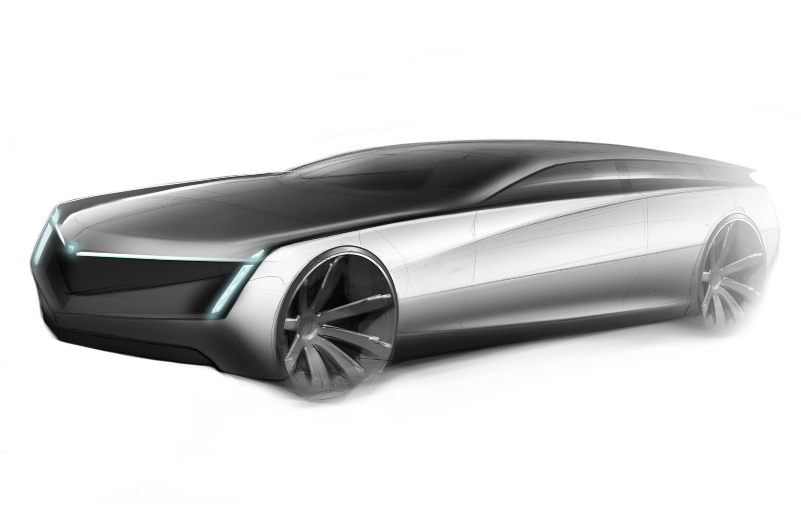 JZHAN: cadillac sketch rendering