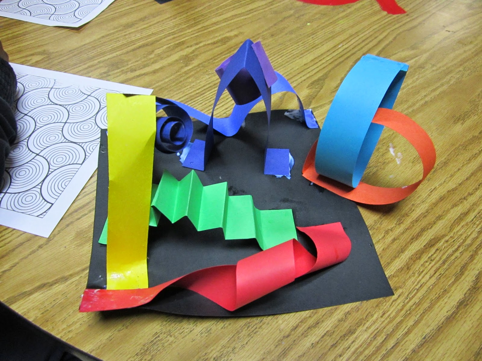 ChumleyScobey Art Room: Paper Line Sculpture