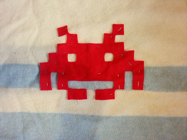 Space Invader Cushion - PaisleyJade