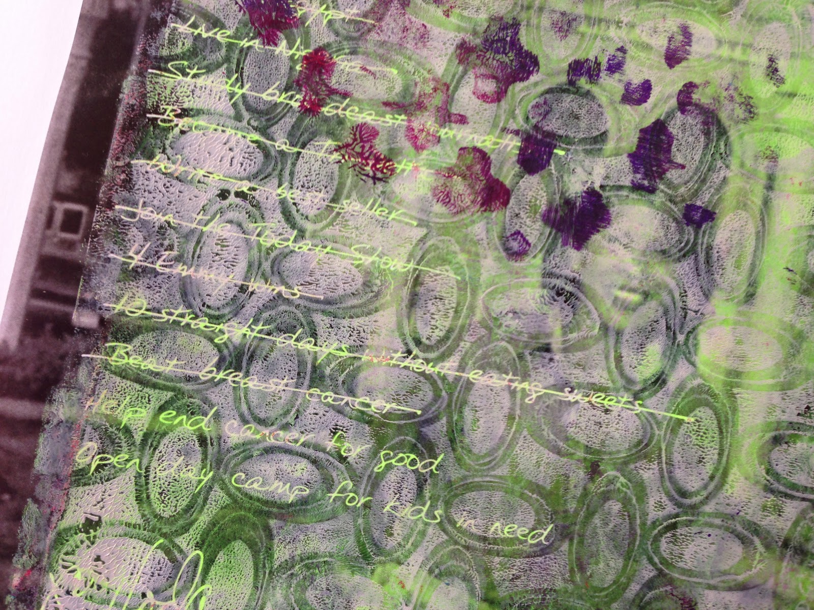 Playing With Paint: GELLI PRINTING ON MAGAZINE PAGES