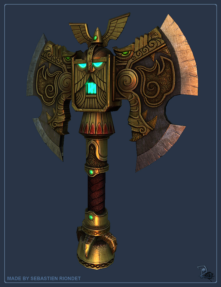 Art Of Wizroll: WIP of Dwarf Slayer Axe