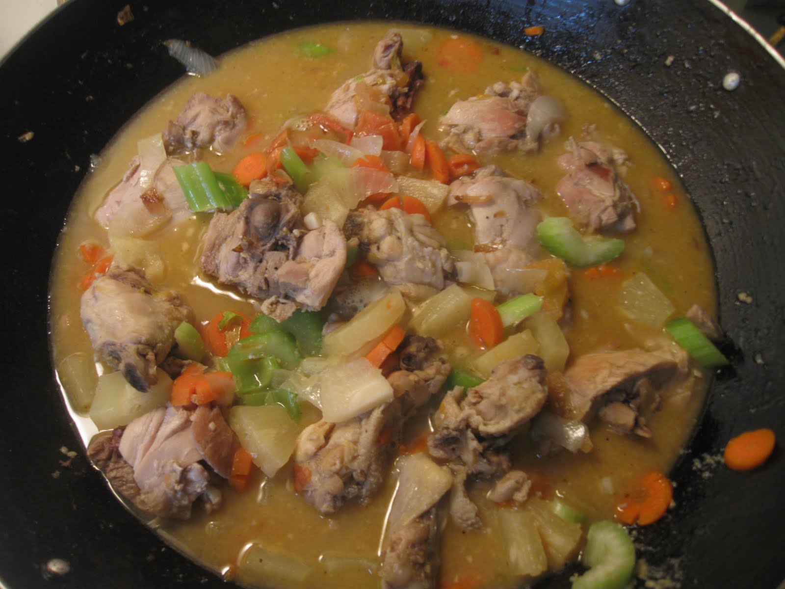 My Culinary adventures: Pininyahang Manok (Chicken with Pineapple stew)