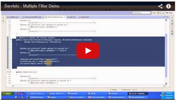 JAVA EE: Servlets : Multiple Filter Demo