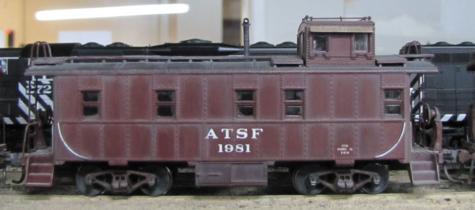 Models and Kitbashes by NightOwlModeler: Santa Fe Cabooses (Part 1 ...