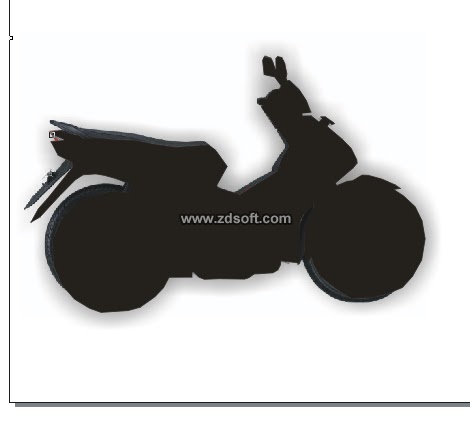 apabila sudah selesai kita pisahkan sketsa motor hitam dan gambar ...