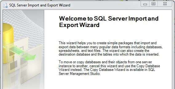 Keep It Simple and Fast: How to use Import and Export wizard (DTS) to ...