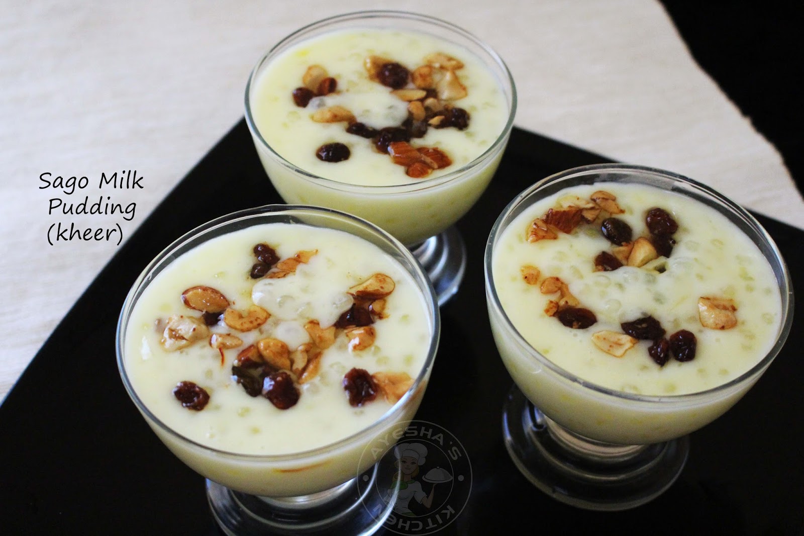 SAGO PEARLS RECIPE - SAGO MILK KHEER / SABUDANA PAYASAM