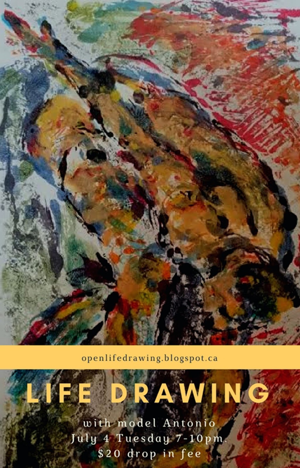 open life drawing: Life Drawing Summer Session July 4, Tuesday 7-10 pm ...