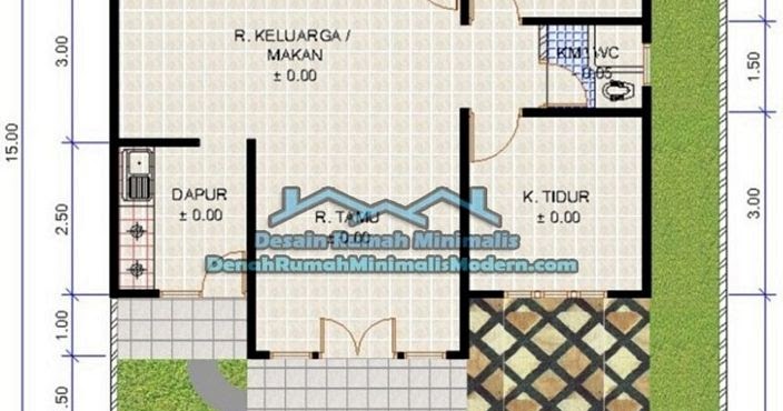 4 DESAIN DENAH RUMAH TYPE 70 INSPIRATIF | MODELRUMAHE.com