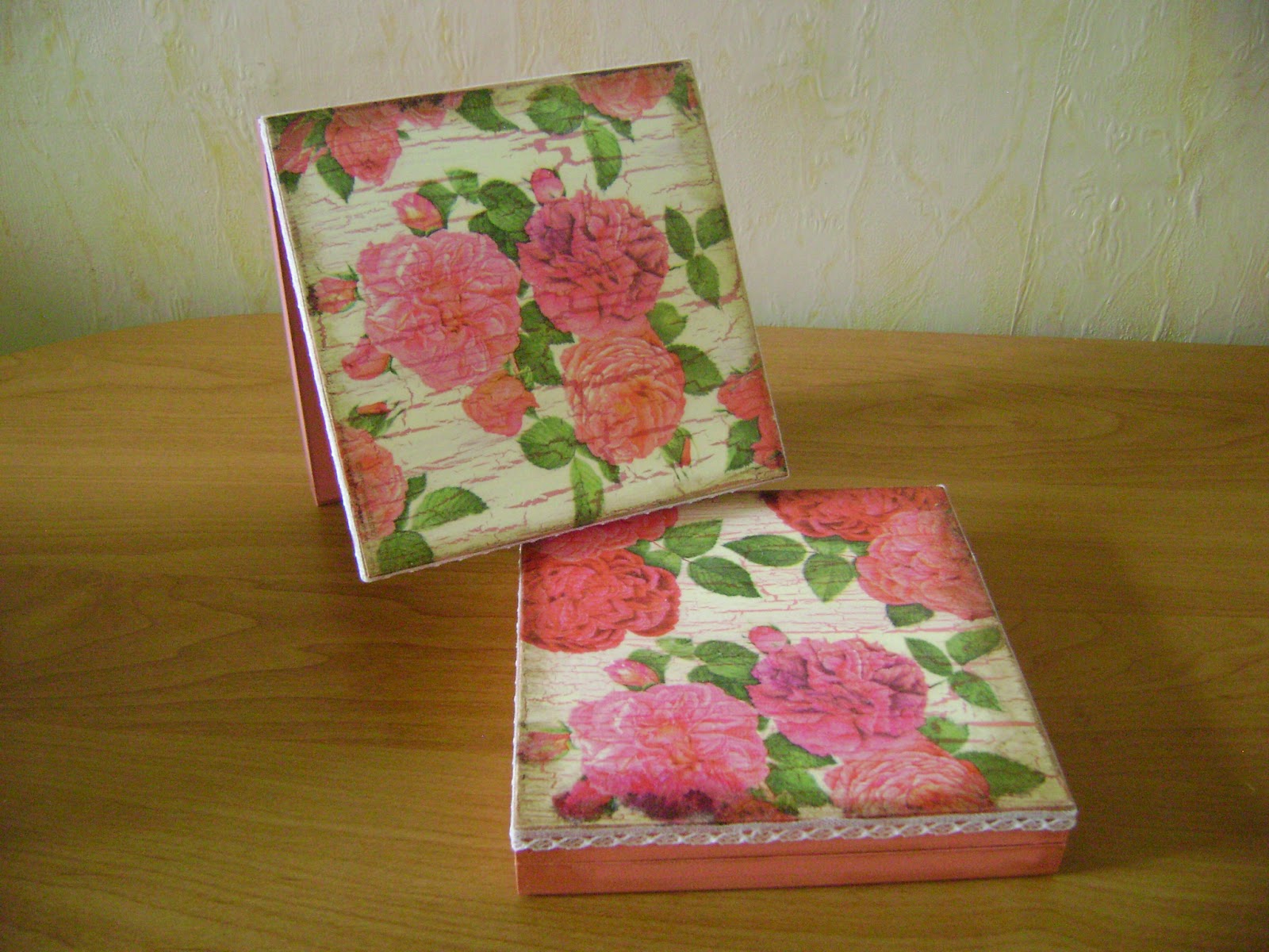 Dekupāžas darbnīca: Jaunums - plakanās kastītes! (pasūt.)