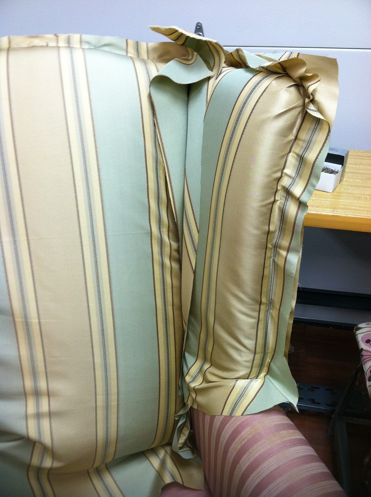 The Drapery Lady: Wing Chair Slipcover Instruction