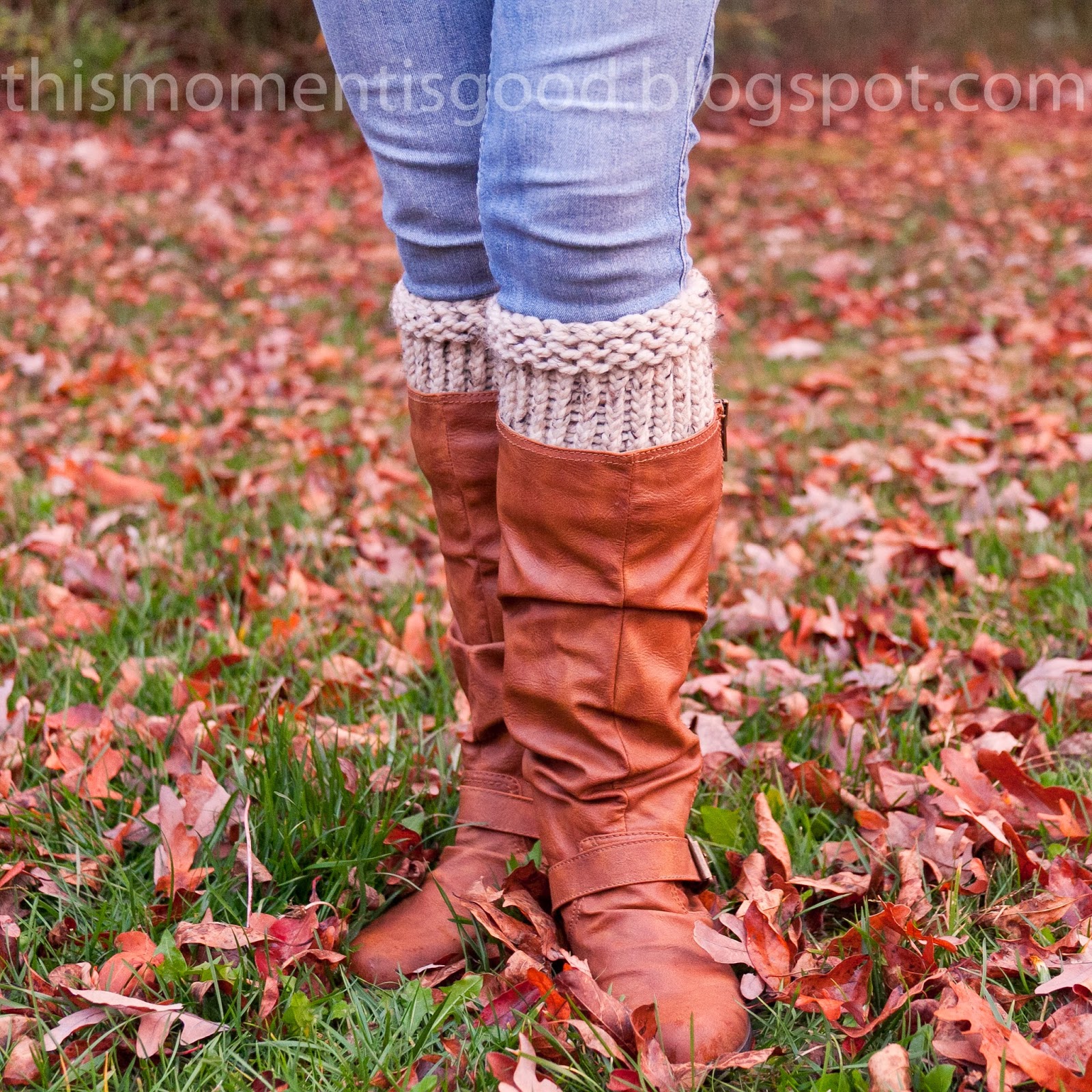 LOOM KNITTING: BOOT CUFF | Loom Knitting by This Moment is Good!