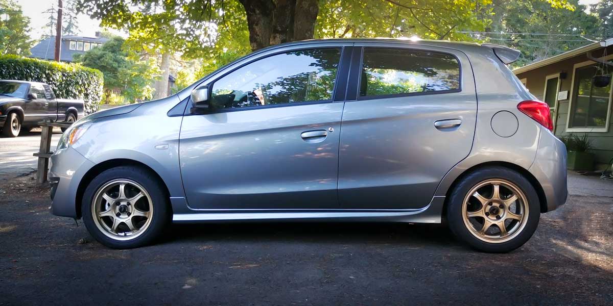 Mitsubishi Mirage Side Sill Extensions Installed | Subcompact Culture ...
