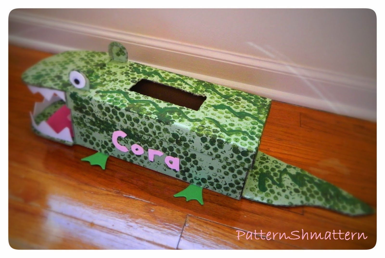 Pattern Shmattern: Crocodile (or Alligator) Valentines and Box