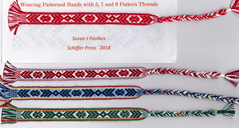 Durham Weaver: Weaving bands with 9 pattern threads
