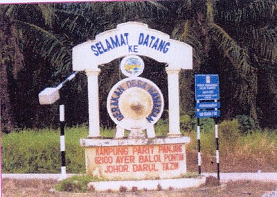 KAMPUNG PARIT PANJANG KAWASAN 8: SEJARAH