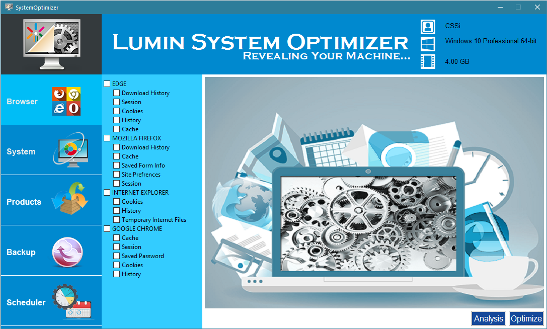 Lumin Software: LUMIN System Optimizer