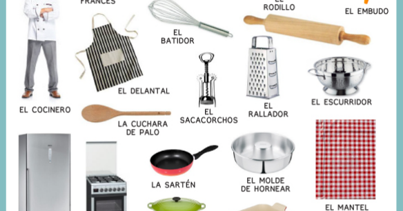 DIARIO DE CLASE: Cosas de la cocina y comidas.