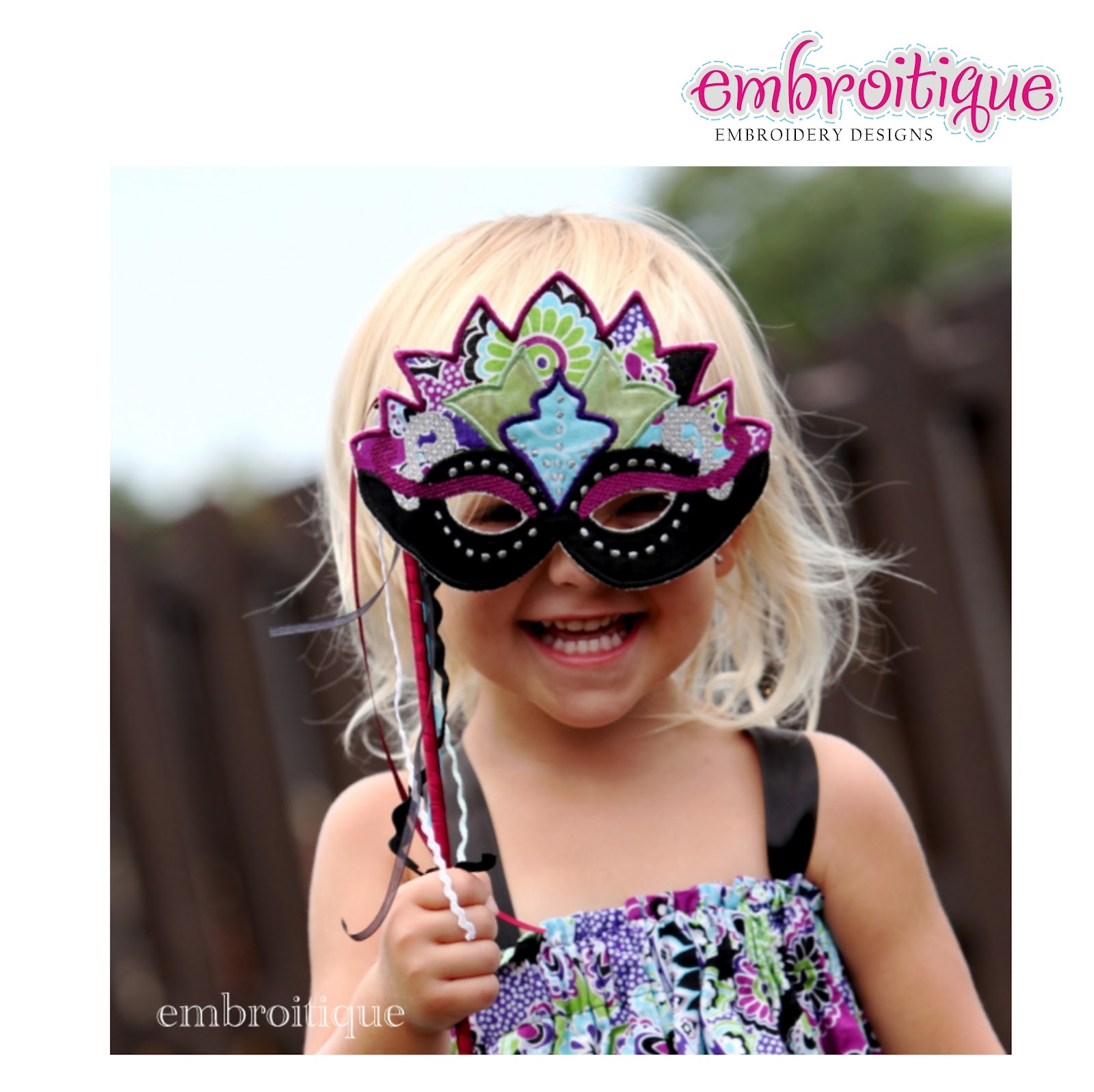 embroitique.com: Tips for stitching out the Princess Masks (Great for ...