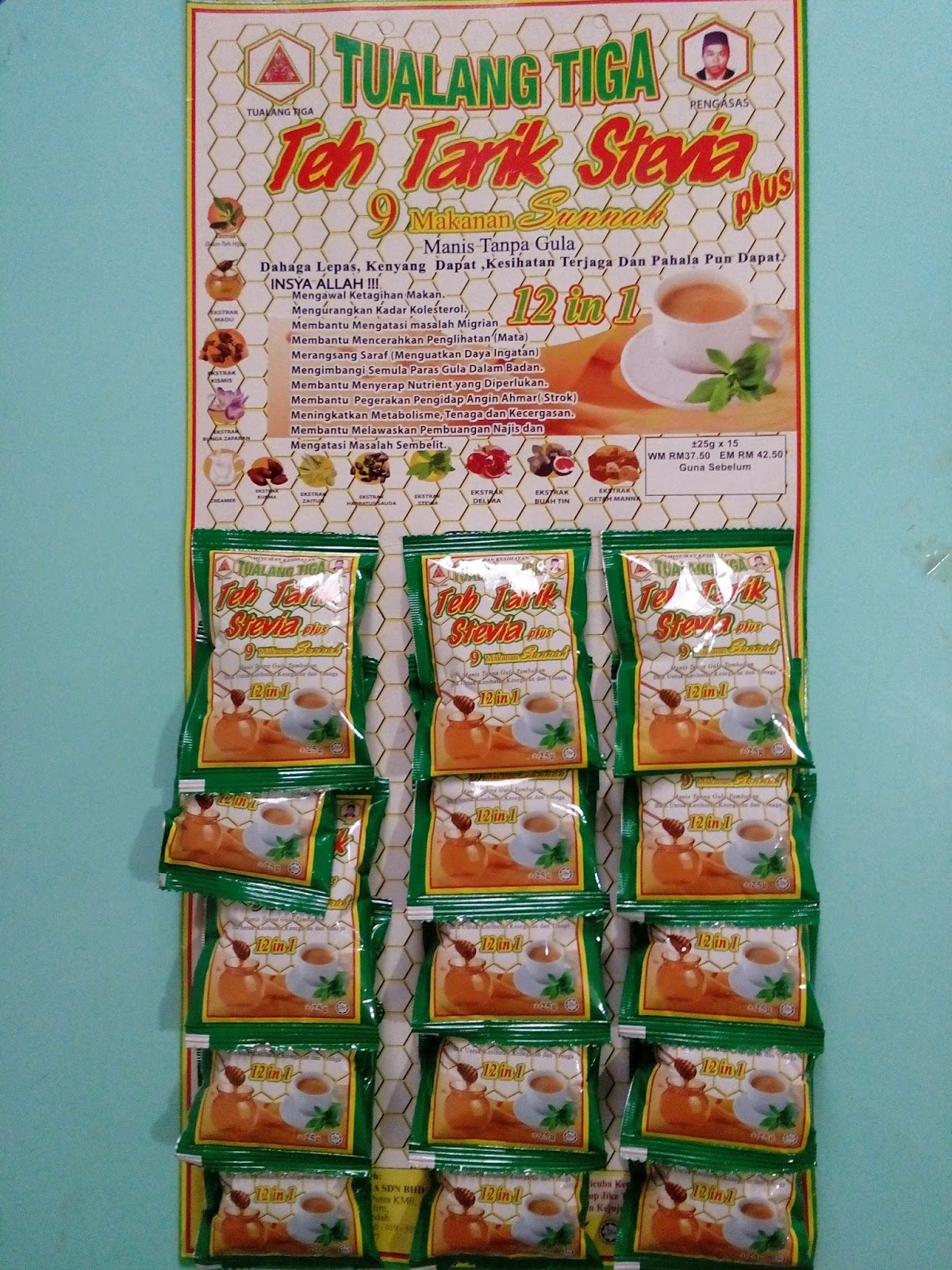 Minuman Herbal Berkhasiat: Kopi Stevia kemasan rentengan