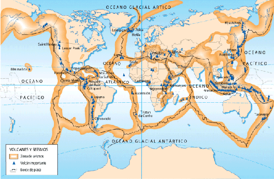 Mapas de terremotos y volcanes | La Tierra