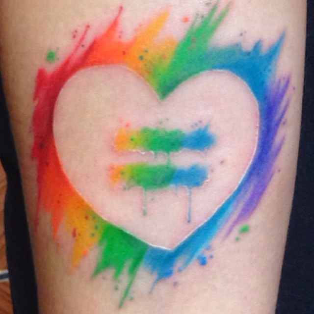 Gambar Tato Terbaru Simbol Dengan Warna Pelangi Paling Keren - Tato Terbaru