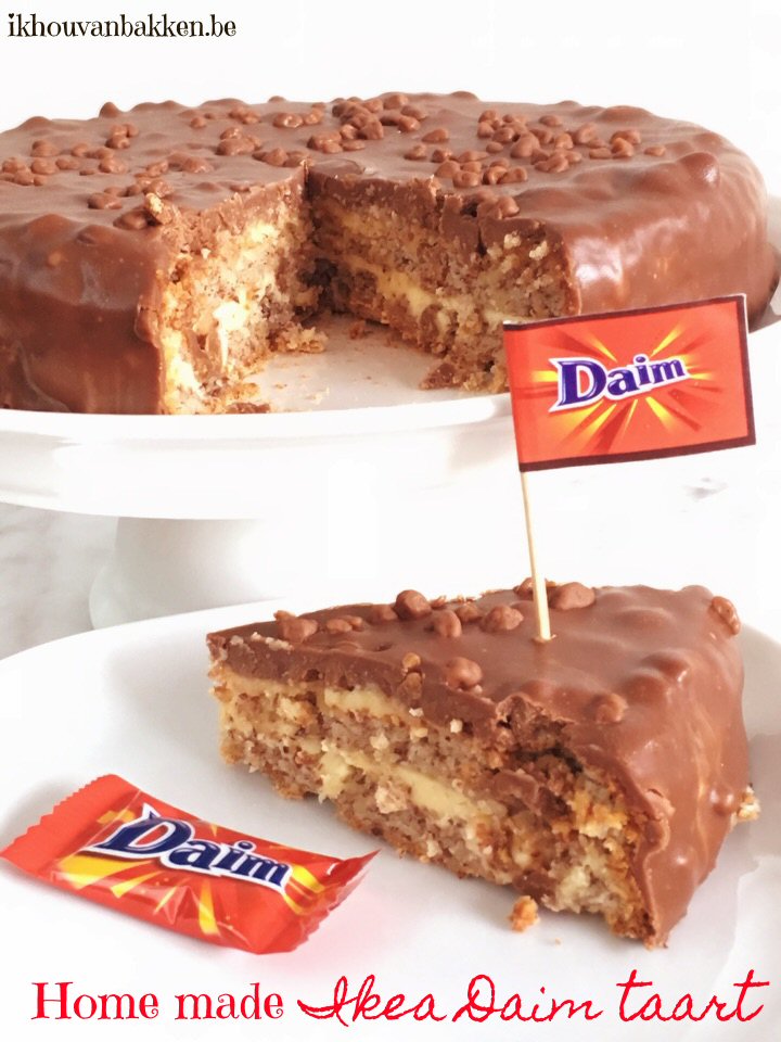 Ik hou van bakken: Home made Ikea Daim taart (glutenvrij)