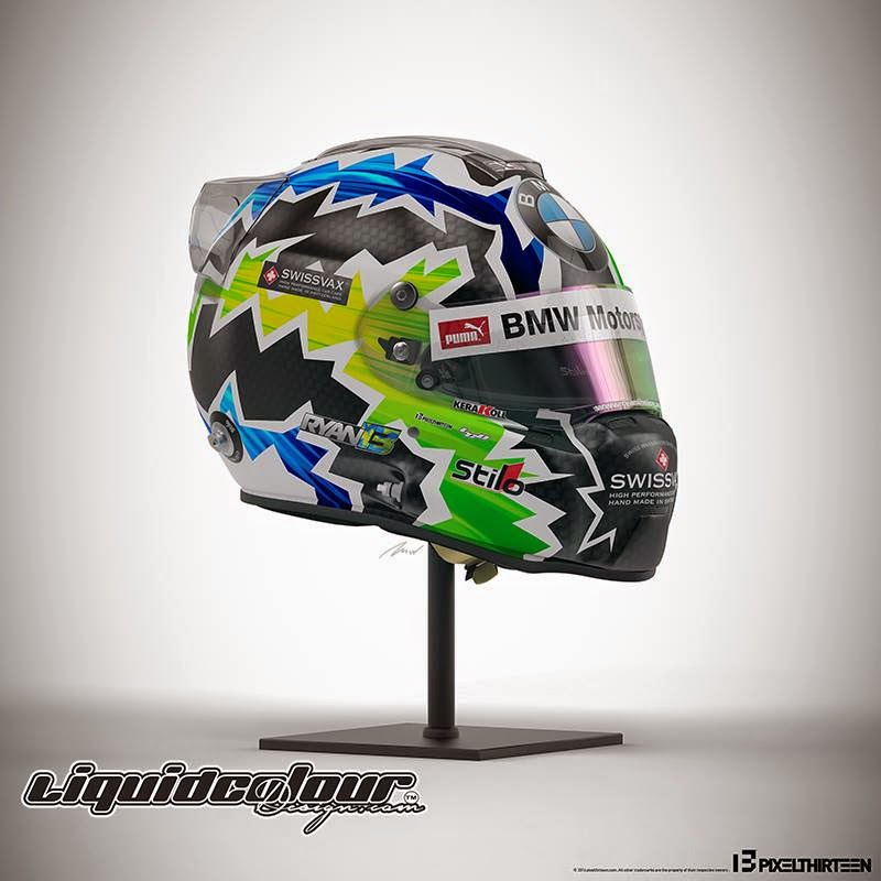 Racing Helmets Garage: Stilo ST4 "Swissvax" 2014 by Liquid Colour Designs