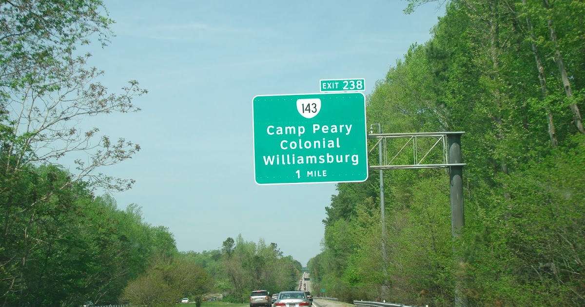 Luke's Signs: I-64 & Route 143 - Williamsburg, VA (Camp Peary)