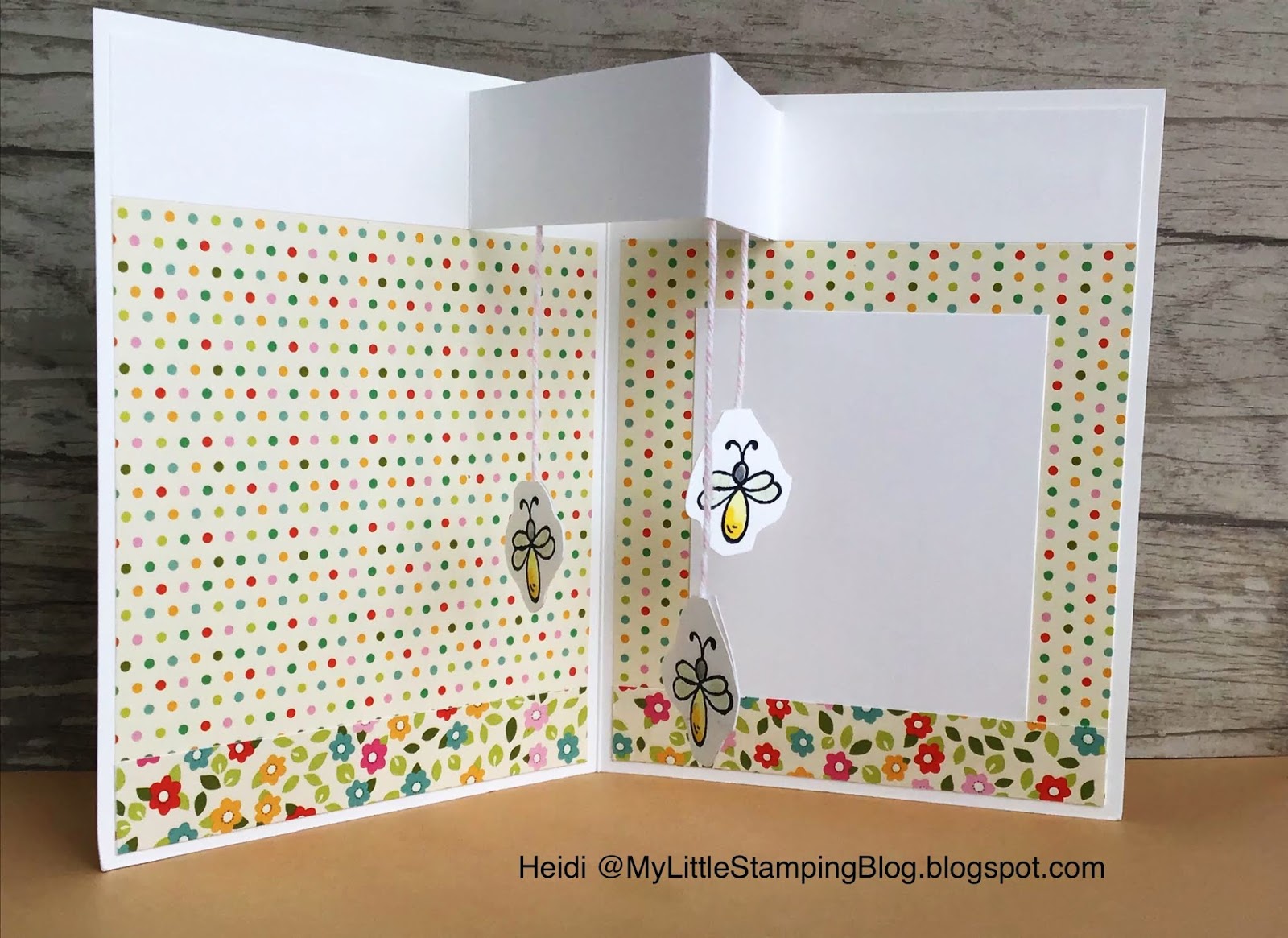 My Little Stamping Blog: Dangler Card Fold Tutorial - Heard you Caught ...
