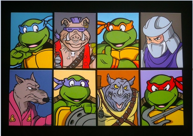 Jdtoonart Cartoon and Comic pop art Paintings: Teenage Mutant Ninja ...