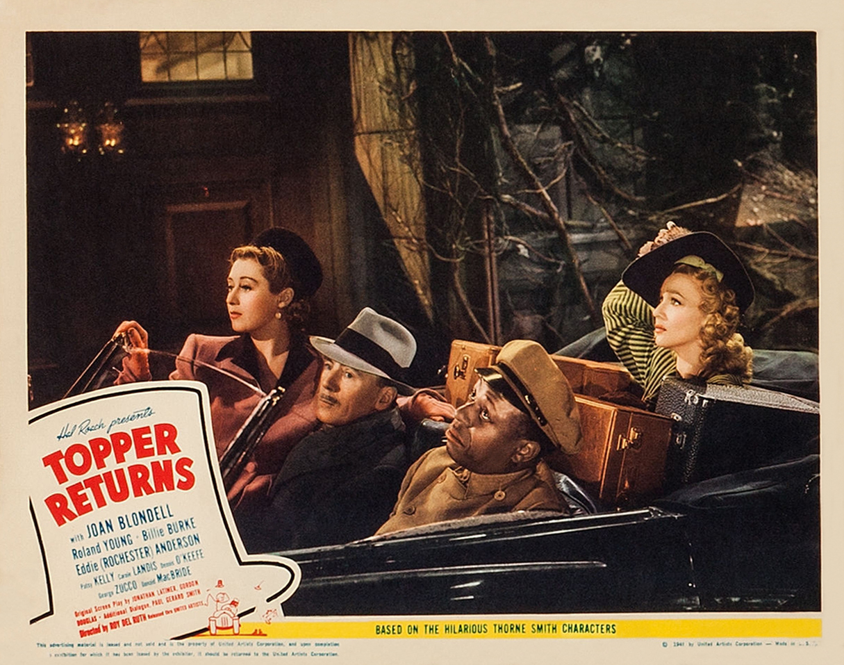 Carole Landis and Joan Blondell charm us in... Topper Returns (1941)