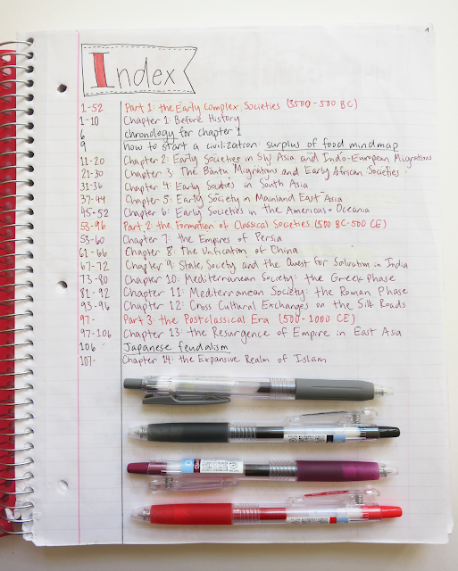 Our Journey in Journals: How I Take History Notes (AP World History)