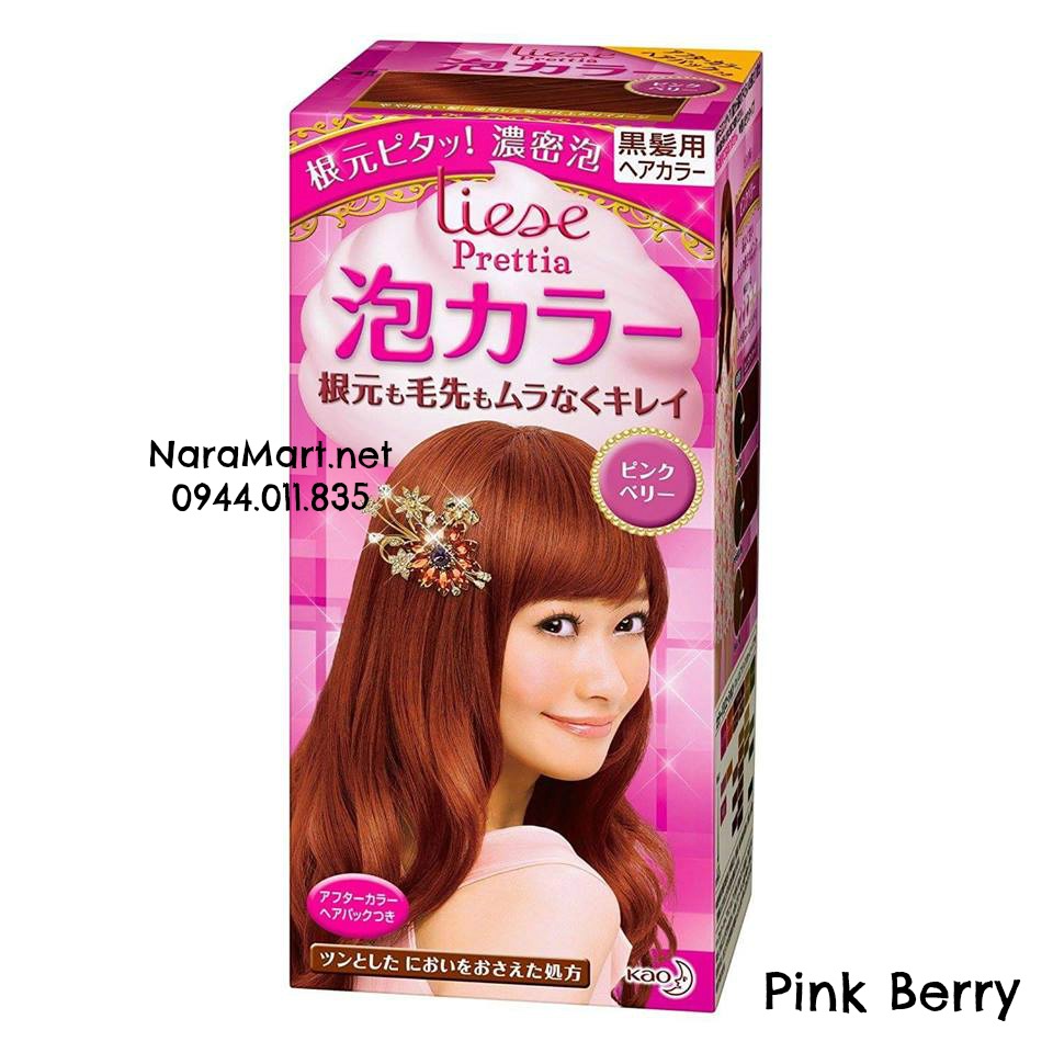 Thuốc nhuộm tóc Nhật: THUỐC NHUỘM TÓC DẠNG BỌT NHẬT BẢN KAO LIESE PRETTIA