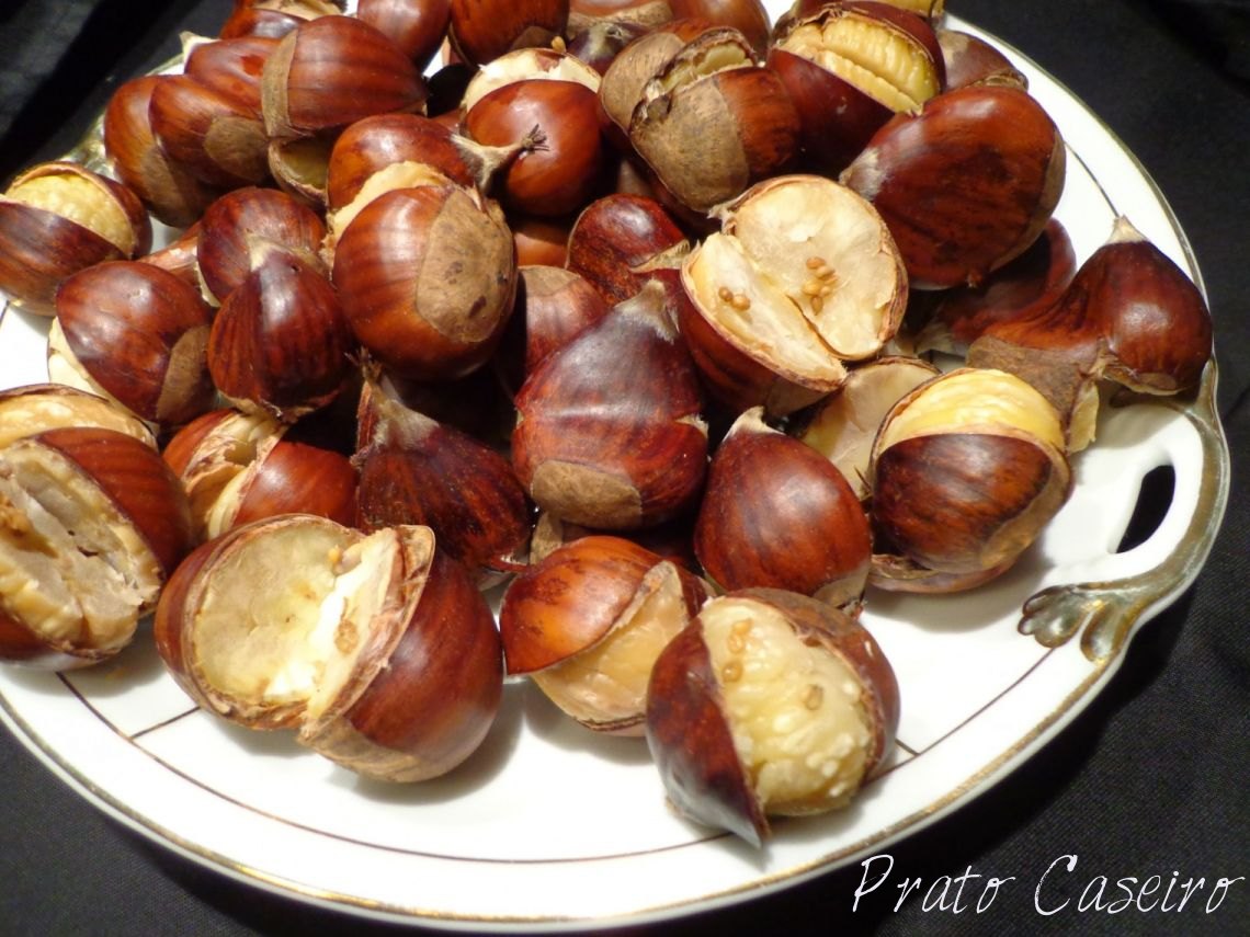 Prato Caseiro: Castanhas cozidas com erva-doce