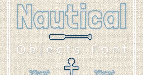 Nautical display typeface - werypaul