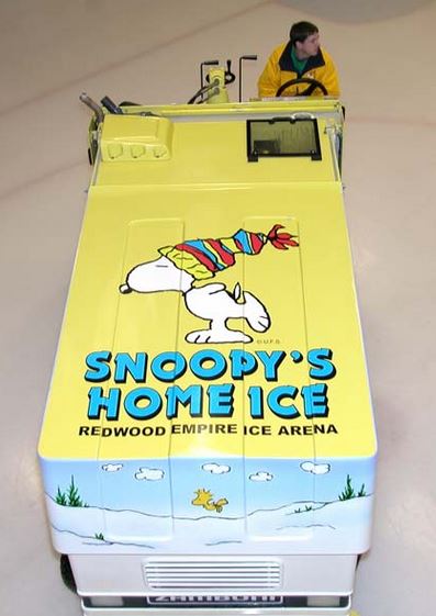 Just A Car Guy: Snoopy's home ice Zamboni, at the Redwood Empire Ice ...