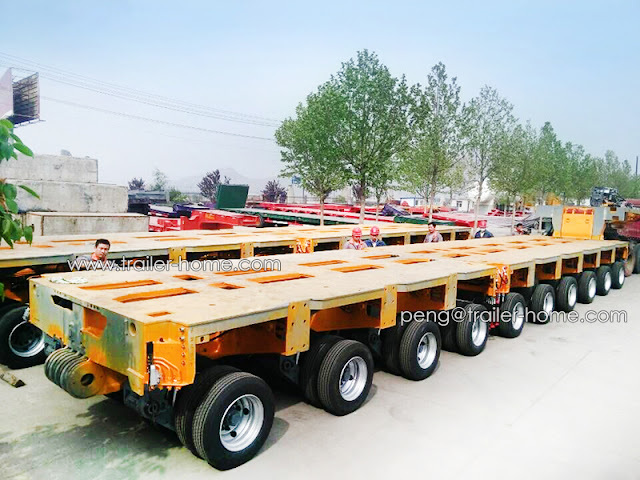 TrailerHome-Modular Trailer: Goldhofer THP/SL 20 Axle Lines + Hydraulic ...