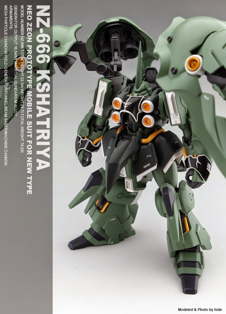 HGUC 1/144 Kshatriya with Custom Binders Custom Build