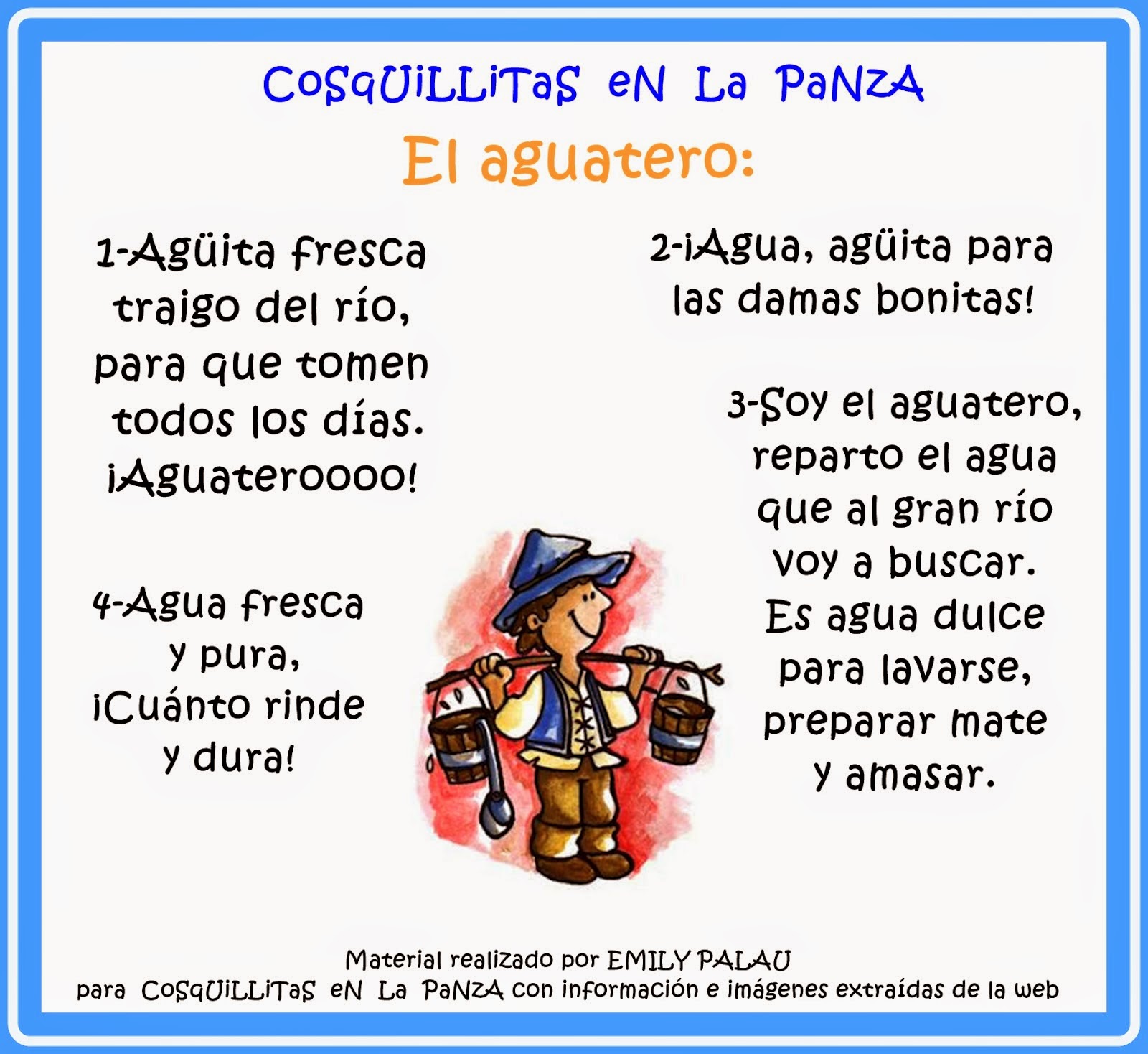 Información General para docentes y estudiantes: Pregones para niños ...