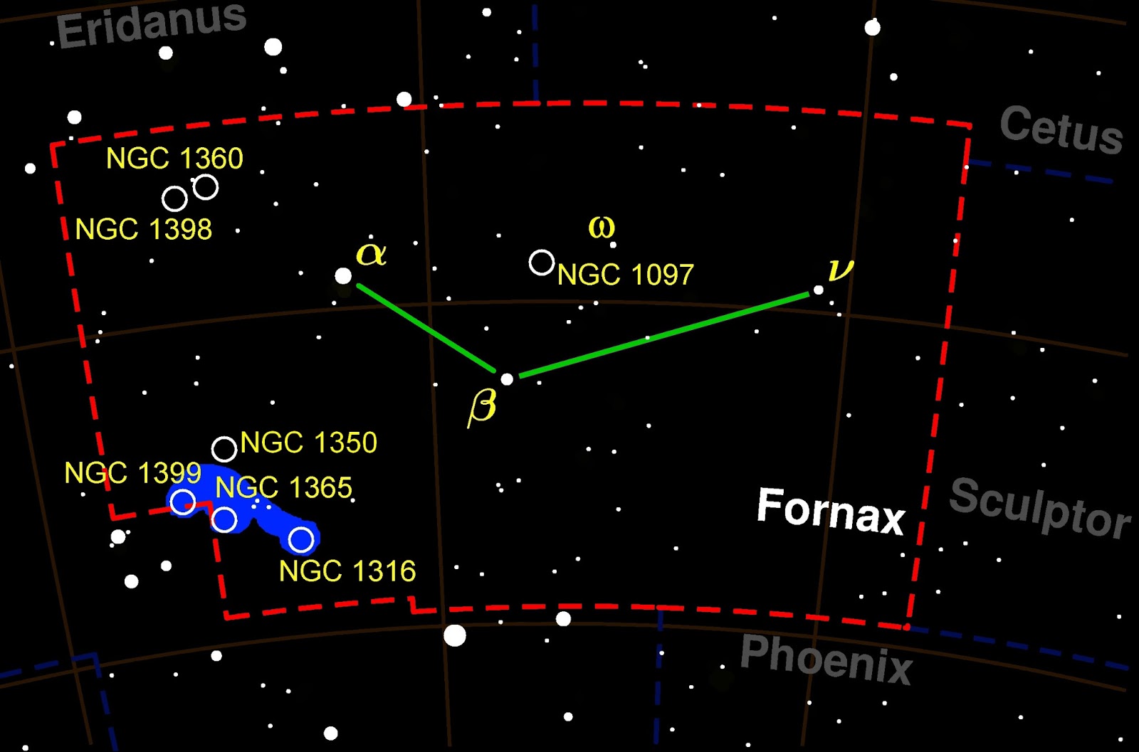 Astronomia: Fornax ( Fornalha )